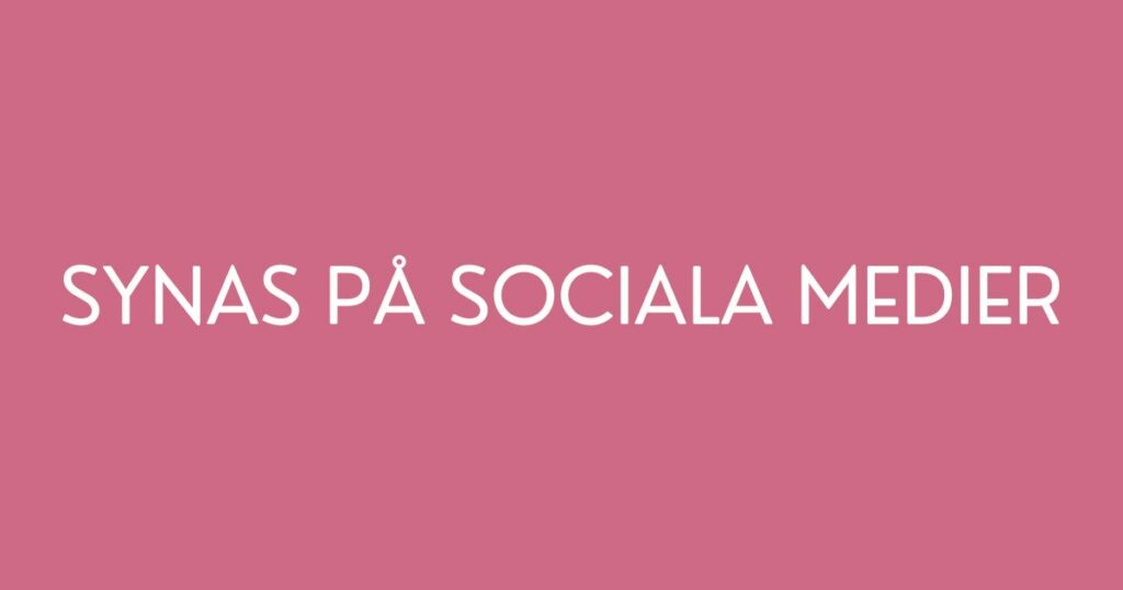 Därför ska ni synas i sociala medier – Salty Communication